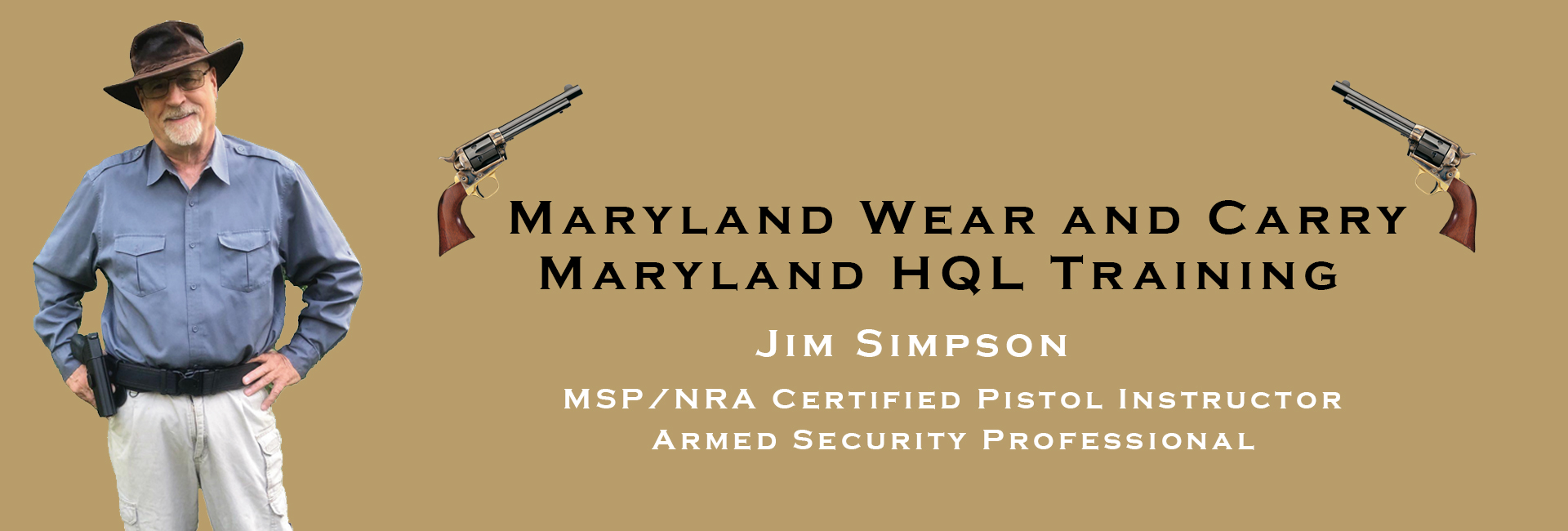 Firearms Training Course | Maryland CCW and HQL | Old Guy With A Gun